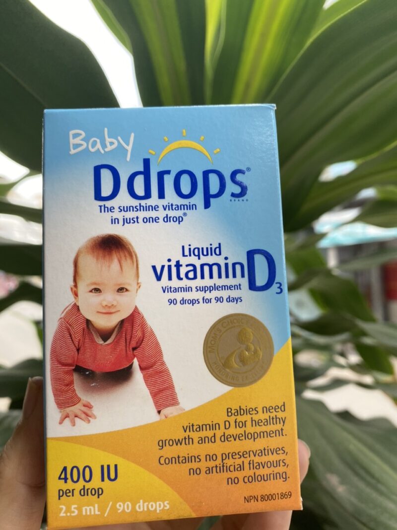 Baby Drop Vitamin D3 - Vitamin D3 cho bé sơ sinh và trẻ nhỏ 90 giọt ...